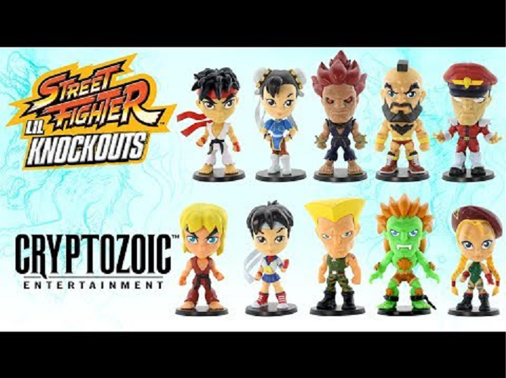 LOT OF 3 CRYTOZOIC STREET FIGHTER LIL KNOCKOUTS BLIND TINS NEW TY2944 ...