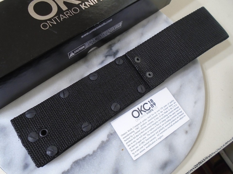 Ontario OKC Ranger Shank Fixed Blade Knife Full Tang 1095 CS Dagger USA ...