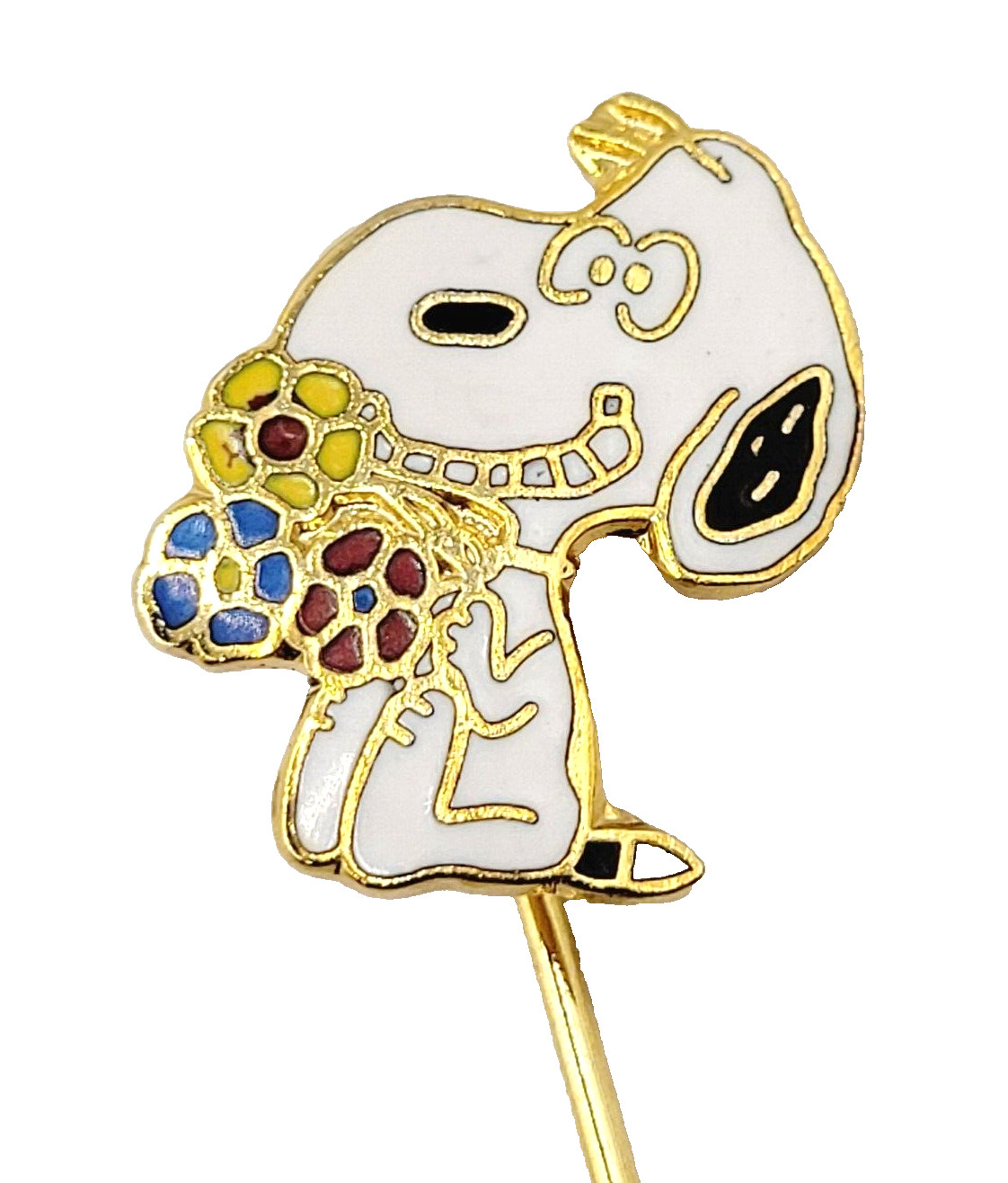 Snoopy & Flower Bouquet Grin 1958 Peanuts UFS Aviva C… - Gem