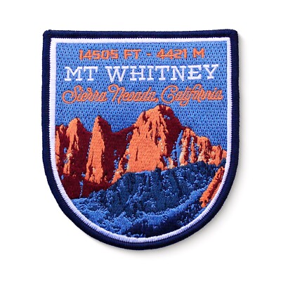 Mt. Whitney Sierra Nevada California Embroidered Iron-on Patch | eBay