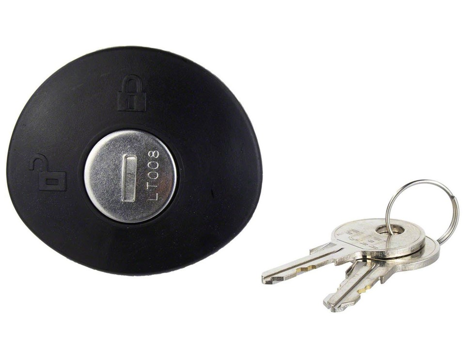 Ford® Locking Gas Fuel Plug Cover Cap Lockable w/ Key for Capless ...