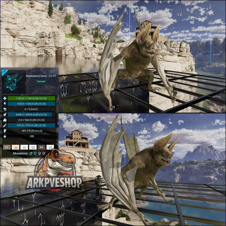 Desmodus Low&High Lvl Clone ASA PVE 🦖ARK Survival Ascended | eBay