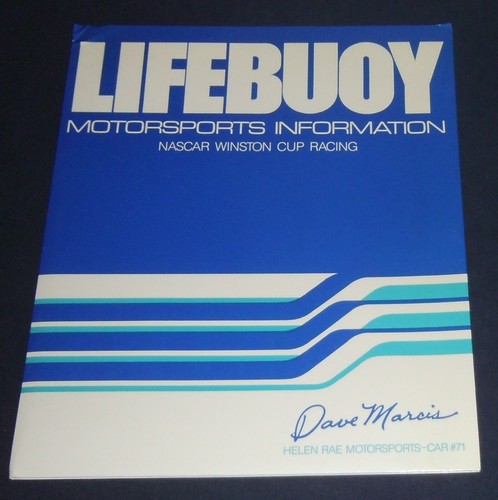 1988 Dave Marcis Lifebuoy Motorsports #71 Helen Rae Motorsports Press ...