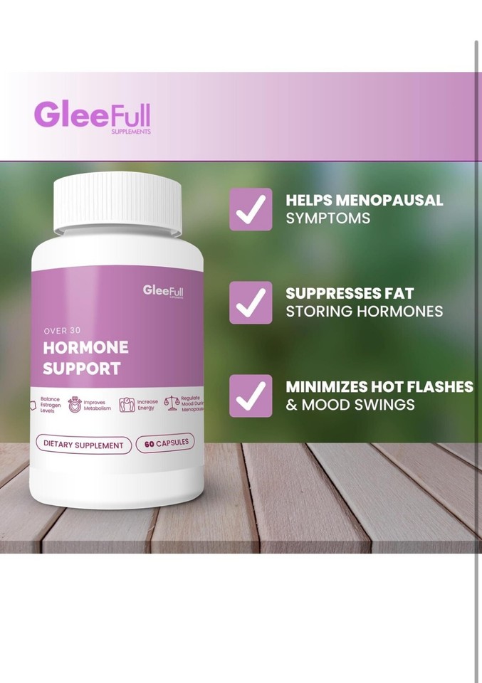 Gleeful Over 30 Hormone Support-Menopause Supplement | eBay