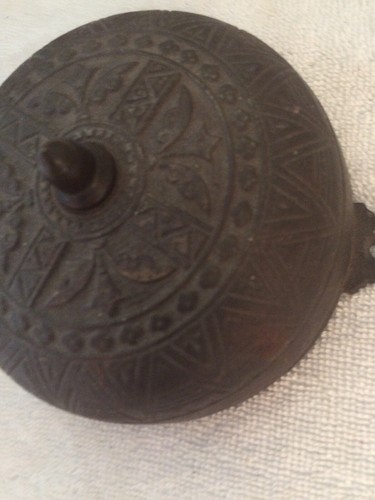 Antique Vtg Round Brass Hardware Door Bell Ringer- For Parts Or Repair ...