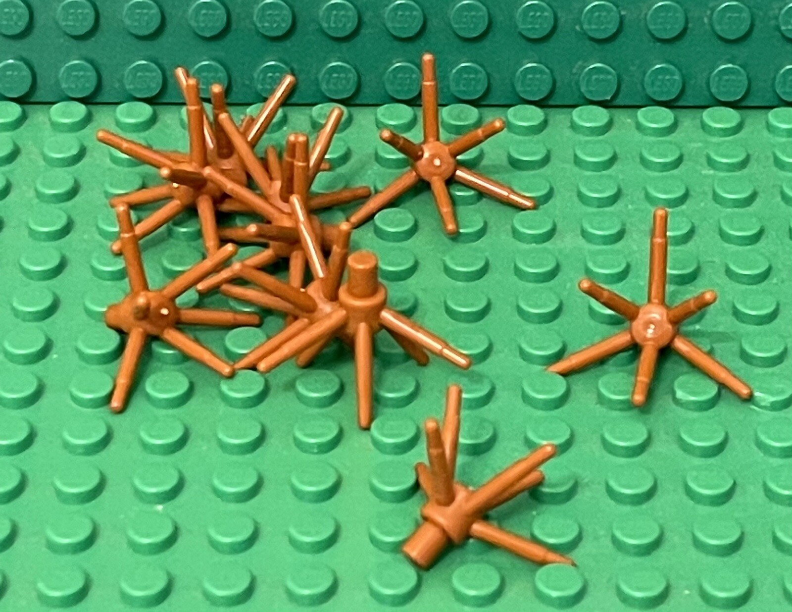 Lego 12 Pieces City Mini Figures Dark Orange Plants Flower Stalk 6 ...