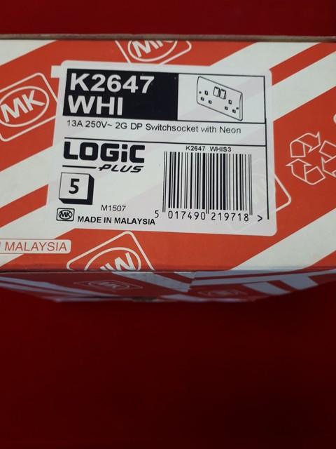 Honeywell MK K2647 White 2g Switched Socket 13amp With Neon for sale ...