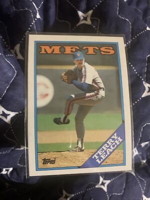 Terry Leach #457 Mets Topps 1988 Vintage Baseball Card | eBay