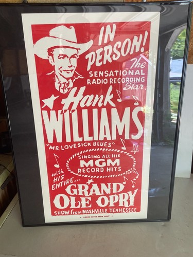 2009 Hatch Show Print Hank Williams Grand Ole Opry | eBay