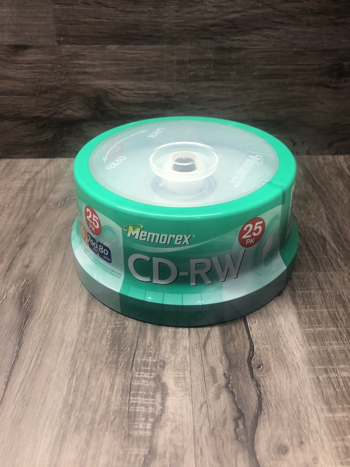 Memorex CD-RW Blank Recordable 25 Pack 4X 700MB 80 Minutes. New Sealed ...