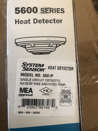 System Sensor Heat Detector 5600 Series 5601p | eBay