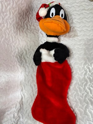 Vintage 1990 Daffy Duck Plush Christmas Cartoon Stocking 25" | eBay