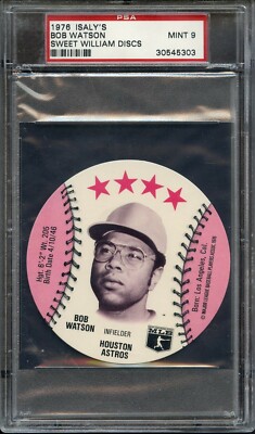 1976 ISALY'S SWEET WILLIAM DISC BOB WATSON SWEET WILLIAM DISCS PSA MINT ...