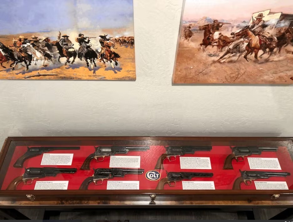 Gun Display Case Rifle 65" Long All Black Wood Shotgun Rack Shadow Box ...