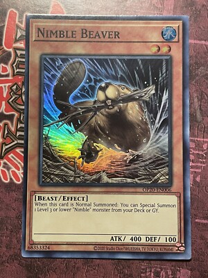 Nimble Beaver - OP20-EN006 - Super Rare - NM | eBay