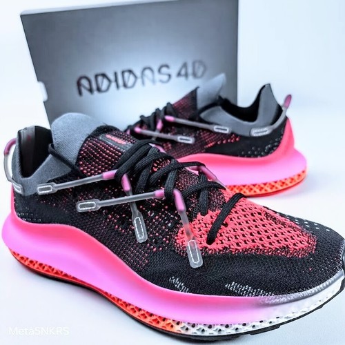 Adidas -US 11 Men's Black/Pink/Orange/White/Grey Retro Run -4D Fusio ...