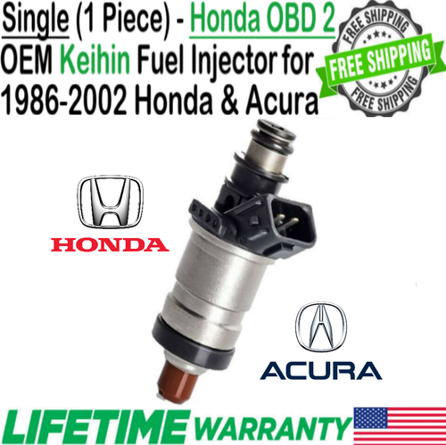 OEM x1 Keihin Fuel Injector for 1986-2001 Honda & Acura I4 I5 V6 06164 ...