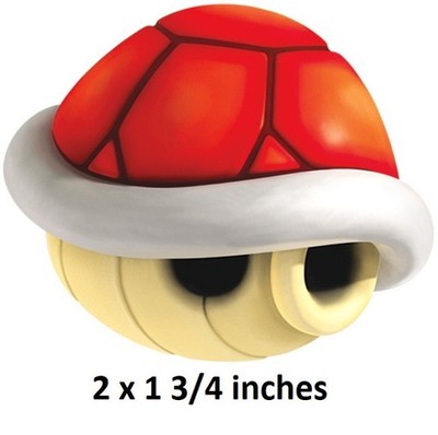Red Koopa Shell Decal Wall Art Decor Super Mario Peel & Stick Nintendo ...
