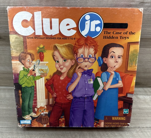 1998 VTG CLUE JR BOARD GAME AGES 5-8 - THE CASE OF THE HIDDEN TOYS ...