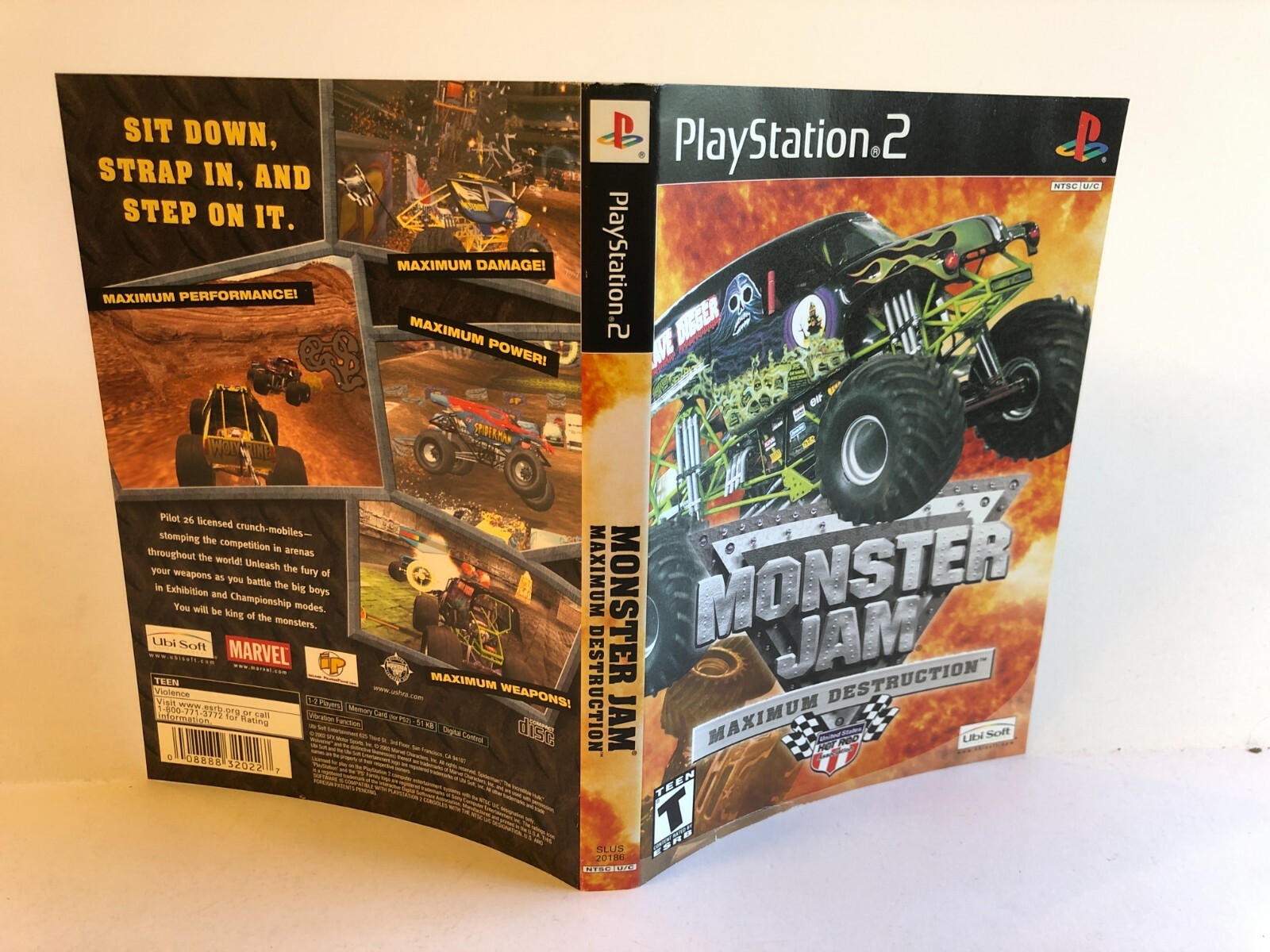 Monster jam PS2 ARTWORK ONLY Insert Authentic | eBay