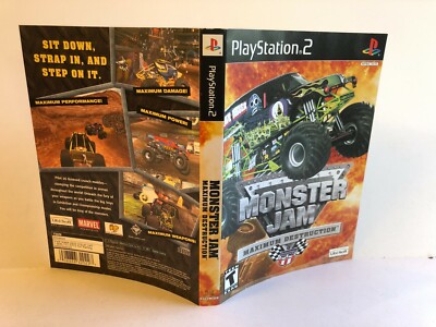 Monster jam PS2 ARTWORK ONLY Insert Authentic | eBay