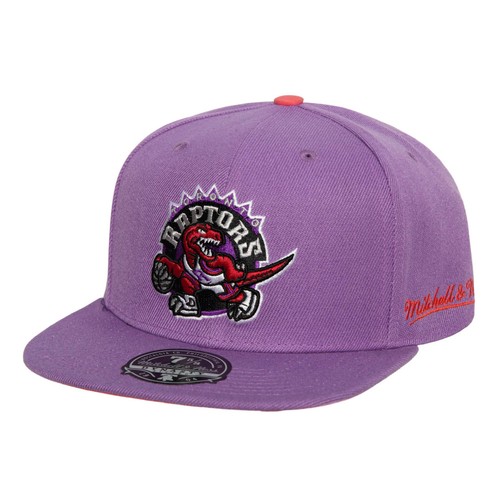 Mitchell & Ness Toronto Raptors NBA Hyperteam Purple Pink UV Fitted Hat ...