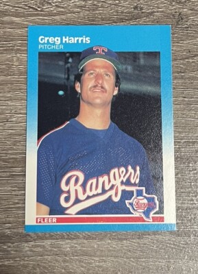 1987 Fleer #126 Greg Harris Texas Rangers Baseball Card | eBay