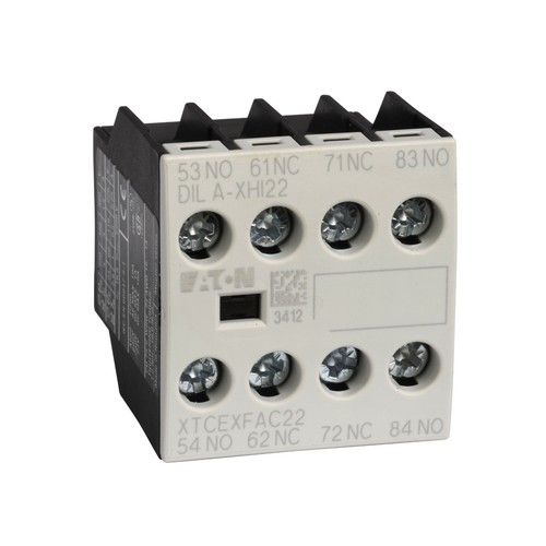 XTCEXFAC22, Eaton, Contactor Acc - Aux Contact, 4P, 2NO-2NC, 6A at 220 ...