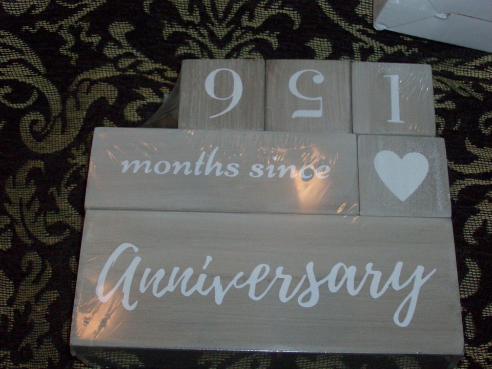 365 Countdown Blocks Wedding/Anniversary Day Countdown Calendar- New ...