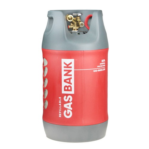 GasBank Duo 11kg Light Composite Refillable Gas Cylinder with Separate ...