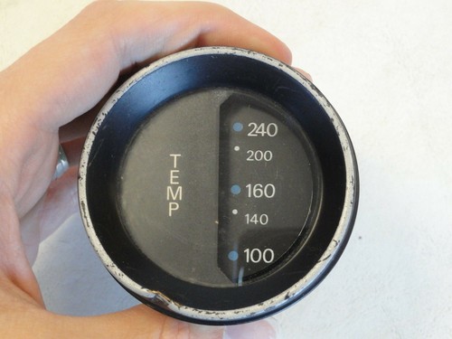 TELEFLEX TEMPERATURE GAUGE BLACK BEZEL & FACE 1109670 MARINE BOAT | eBay