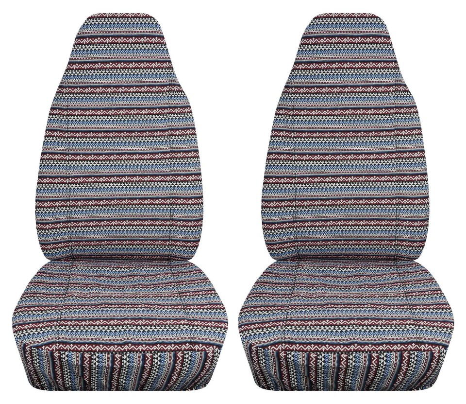 Front set SUV car seat covers Aztec Boho design fits jeep wrangler YJ ...