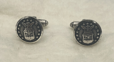 Collectible Vintage Military Cufflinks Solid Sterling Silver | eBay
