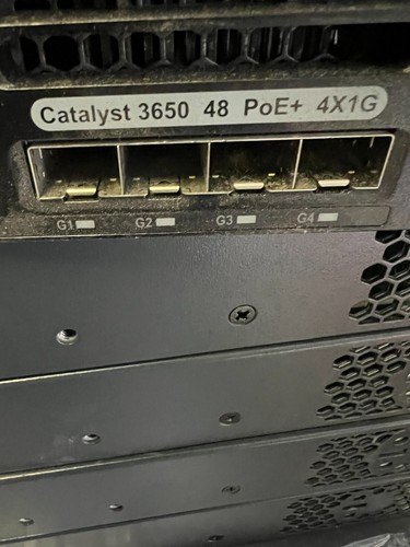 CISCO CATALYST 3650 48 PORT POE+ 4X1G UPLINK LAN BASE SWITCH - WS-C3650 ...