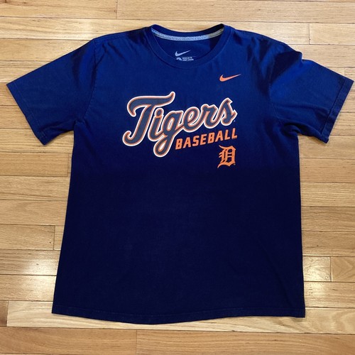 Detroit Tigers Shirt Adult Large Nike Regular Fit Baseball MLB Script ...