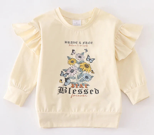 Honeydew Toddler Girl "Stay Blessed Forever" Butterfly T Shirt Size 4T ...