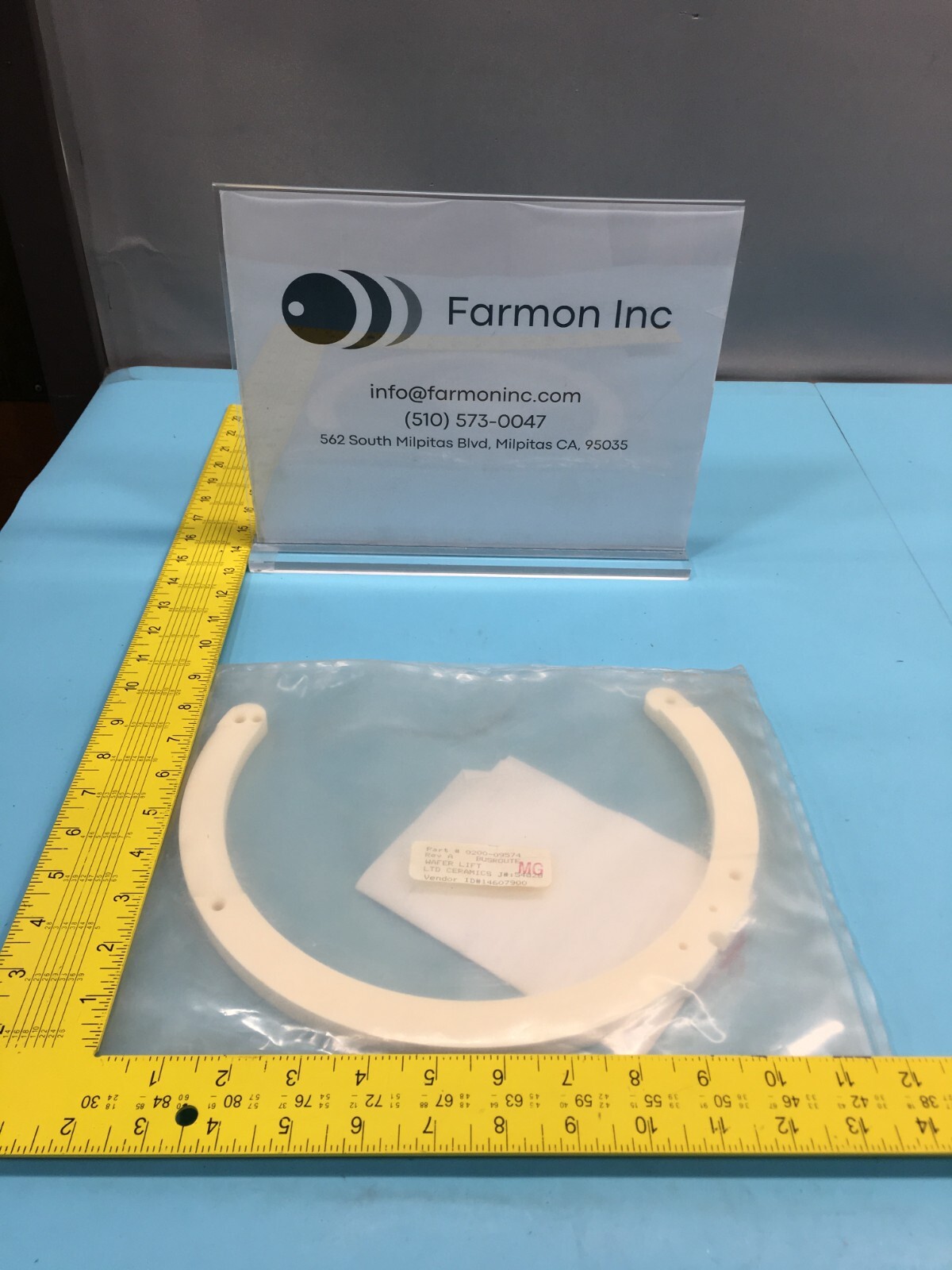 AMAT 0200-09574 200MM CERAMIC HOOP, WAFER LIFT, LTD CERAMICS,14607900 ...