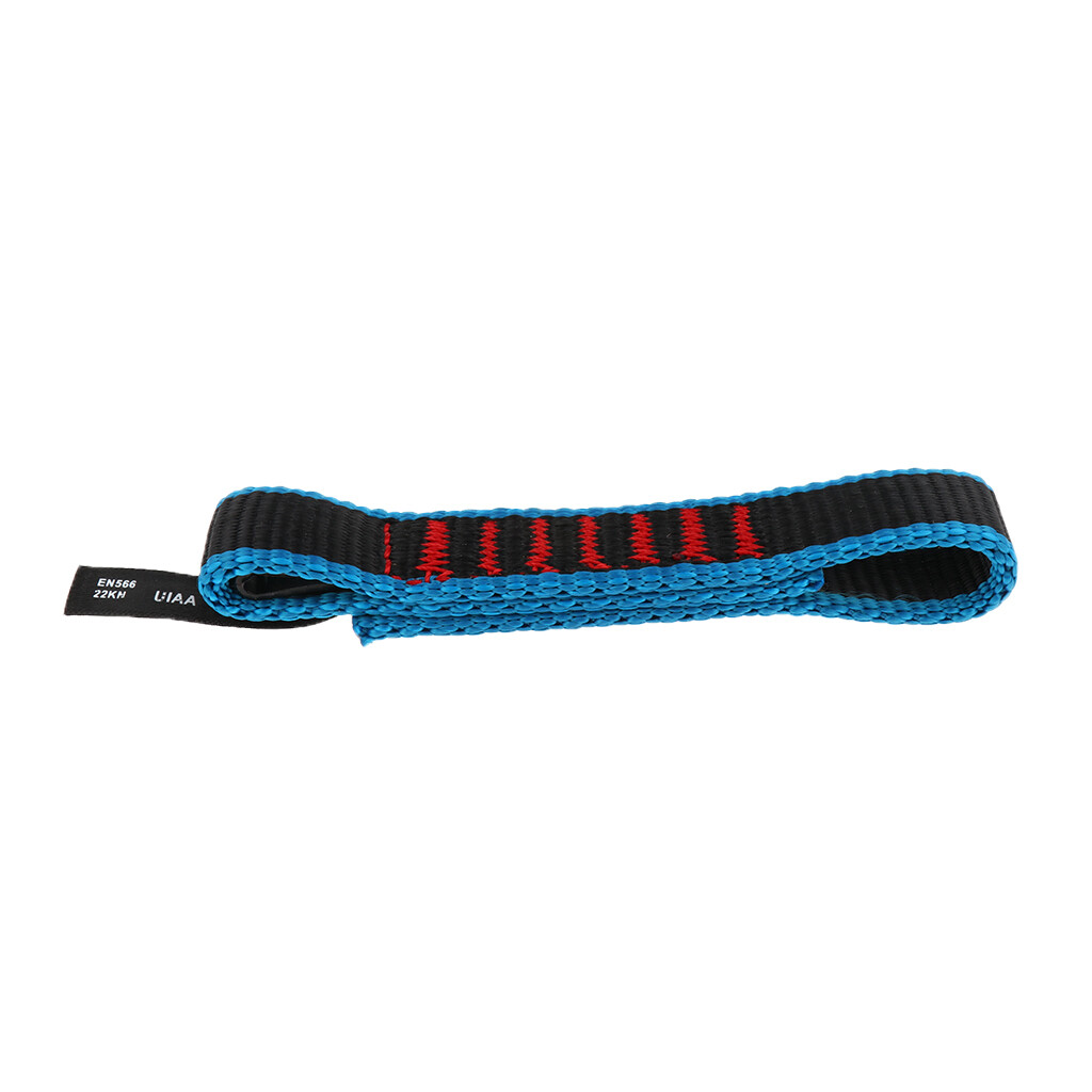 22KN Rock Climbing Quick Draw Sling Safety Webbing Rigging 11cm Blue | eBay