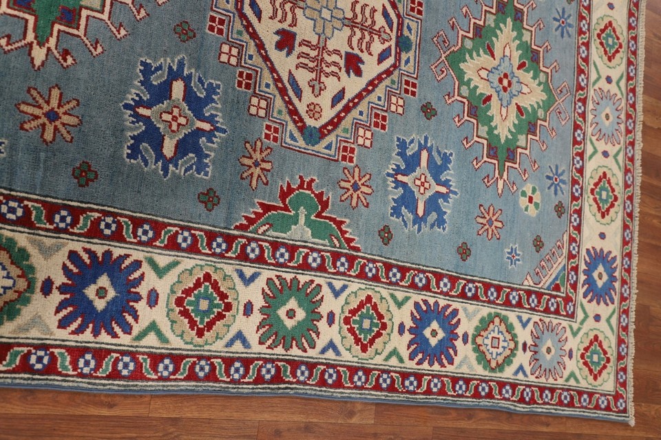 South-western Kazak Wool Area Rug: Handmade Traditional Patterns 5x7 ft ...