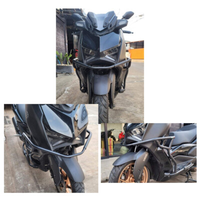 2023-2024 Yamaha X-max 300 Xmax Crash Bar Frame Guard Protector Fits | AR030 | Black | 1 Year ...
