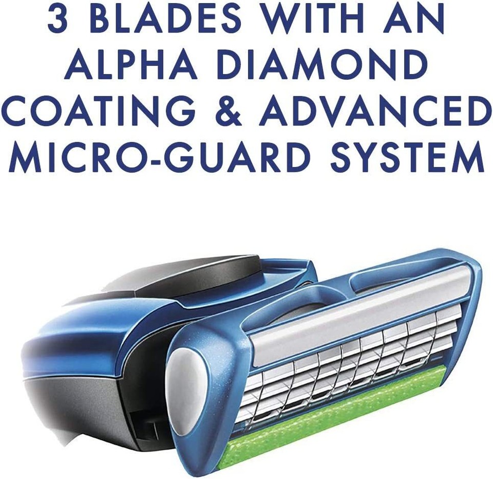 Wilkinson Sword Protector 3 Shaving Razor Blades Heads 8 x Refills FAST ...