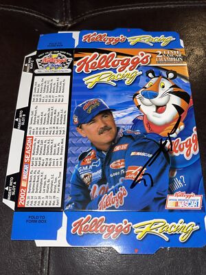 Kelloggs 2002 Terry Labonte Autographed Signed Mini Cereal Box 8.5x6.25 ...