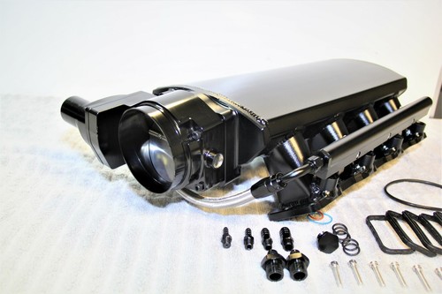 102MM ALUMINUM LOW LS3 L92 L99 LSA INTAKE MANIFOLD 6.2L BLACK THROTTLE ...