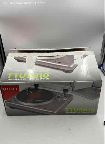 ION Silver TTUSB10 Premium LP Conversion System USB Record Player Home ...