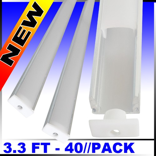 LED strip aluminum channel decoration ceiling 40/pieces 3.3 FT/1 meter ...