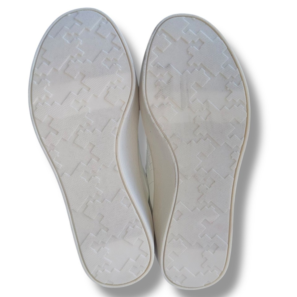 NEW Dr Scholls Madison Lace Womens White Sneakers Chevron Accent Red ...