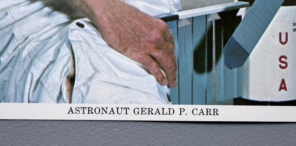 NASA astronaut commander Gerald "Jerry" Carr SIGNED Skylab space suit ...