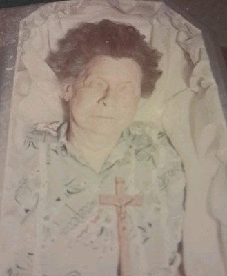 Vintage Photo Post Mortem Woman Funeral Picture Morbid Death in Casket ...