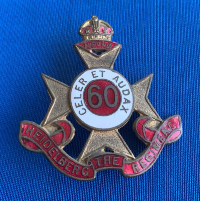 WW2 Australia 60th Bn The Heidelberg Regiment Hat Badge WWII 1930-42 ...