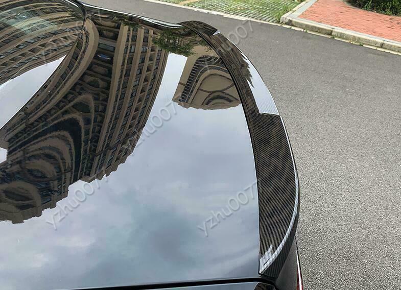 For Audi 2019-2023 A6 C8 Carbon Fiber Look Rear Door Tail Trunk Spoiler Wing Lip | eBay